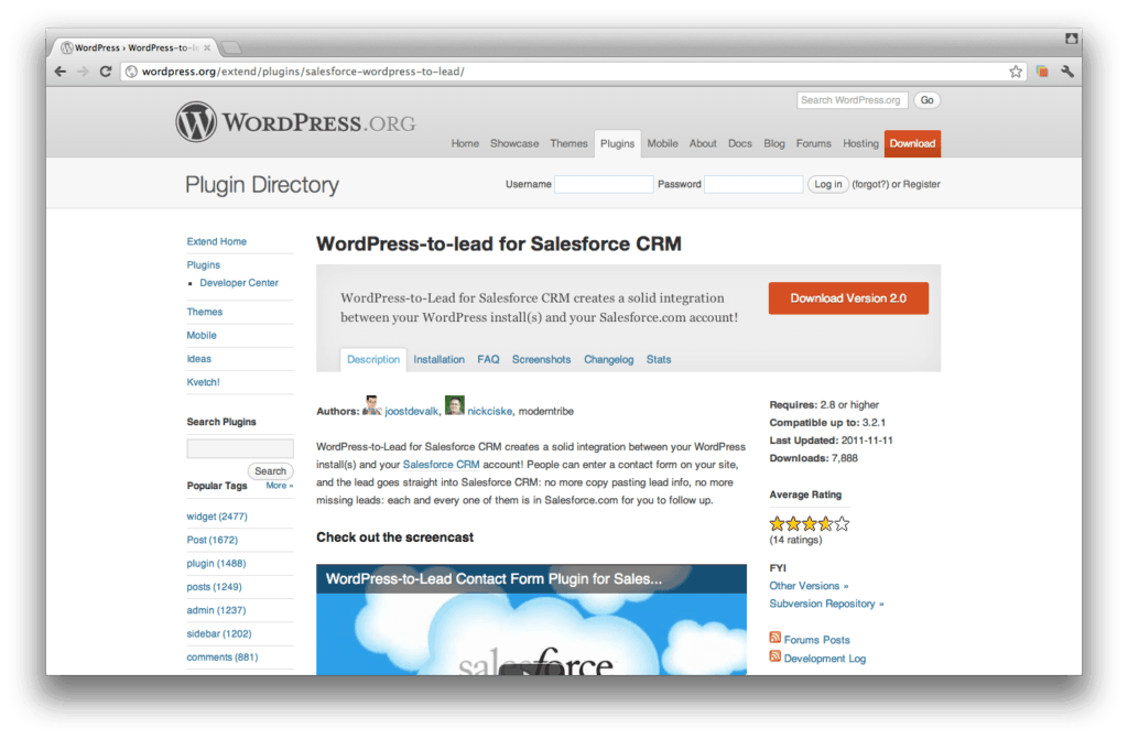 Wordpress To Lead For Salesforce Crm Luminfire