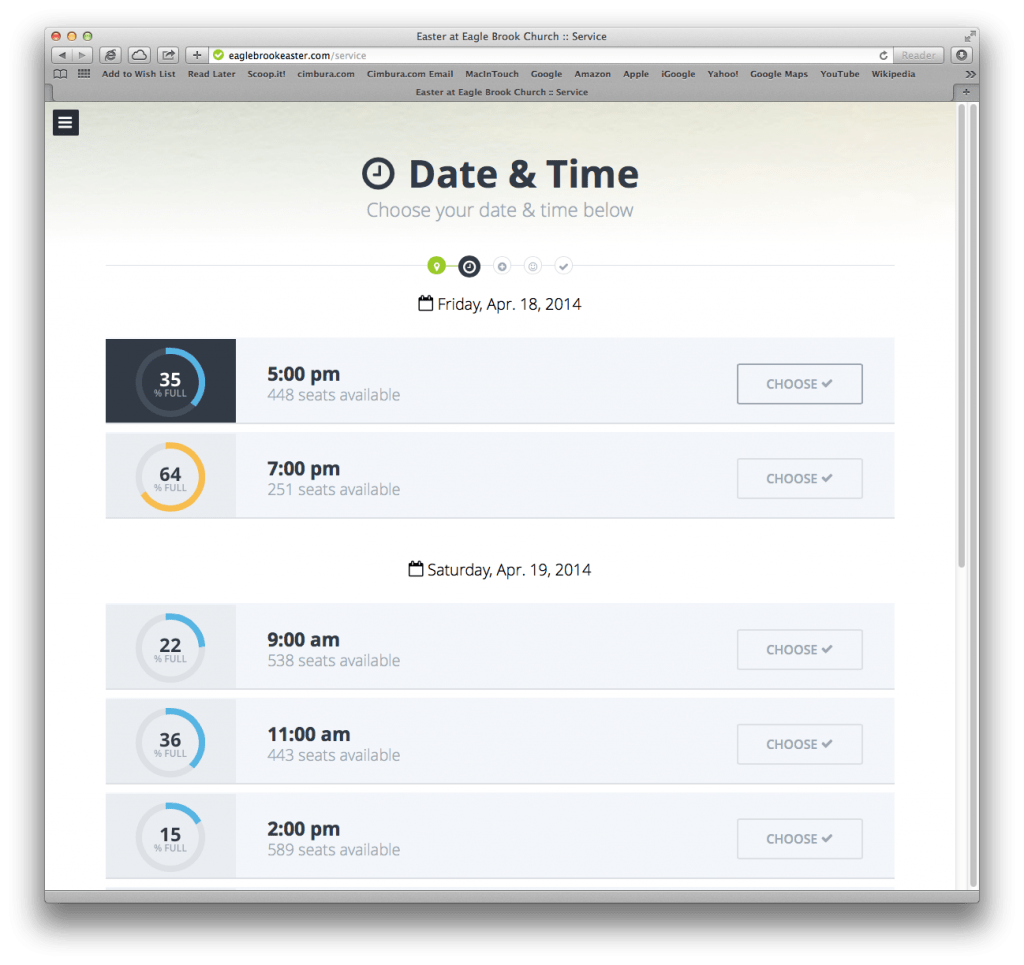 Great User Interface (UI) Design Example - RSVPs - LuminFire