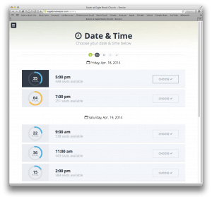 Great User Interface (UI) Design Example - RSVPs - LuminFire