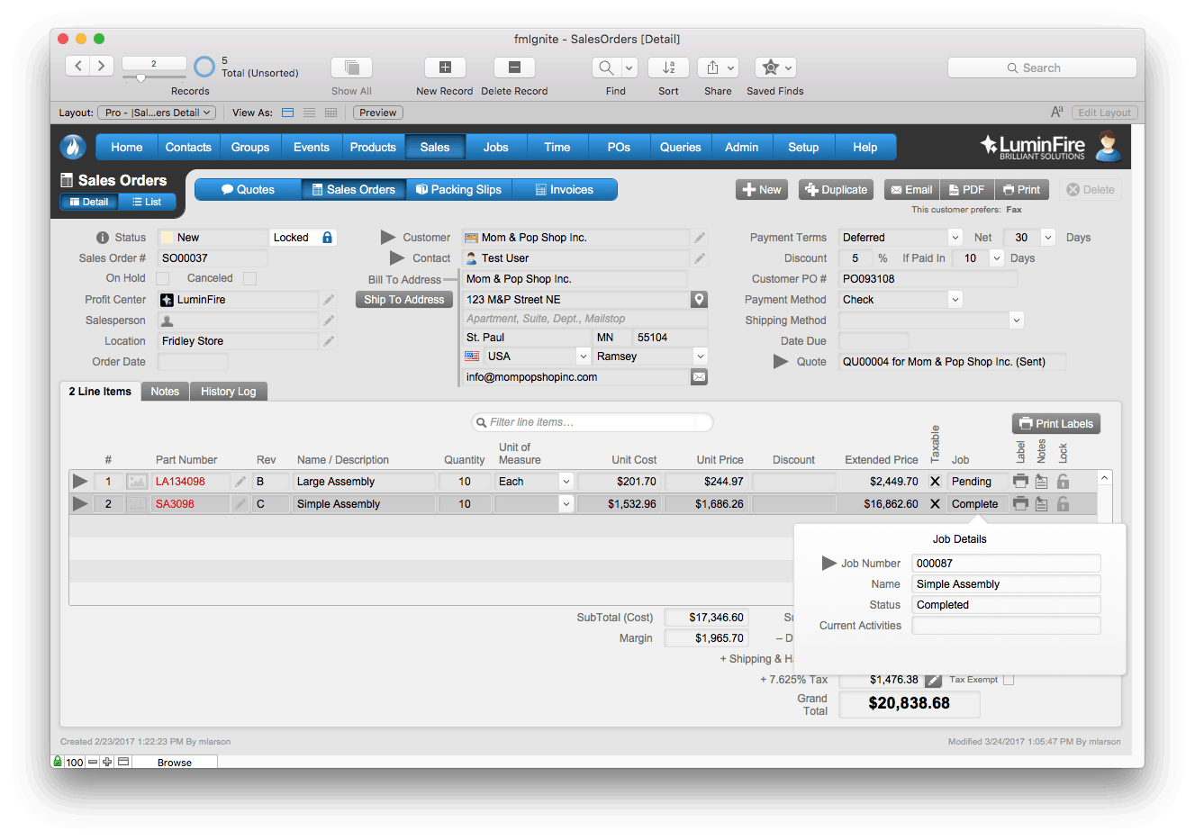 AeroFab Increases Productivity with BrilliantHub for Manufacturing Custom FileMaker Solution ...