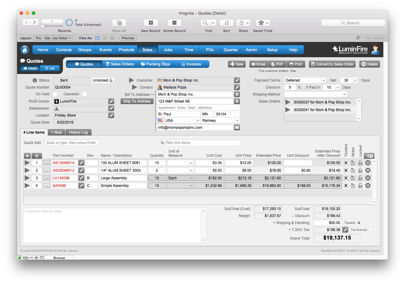 AeroFab Increases Productivity with BrilliantHub for Manufacturing Custom FileMaker Solution ...