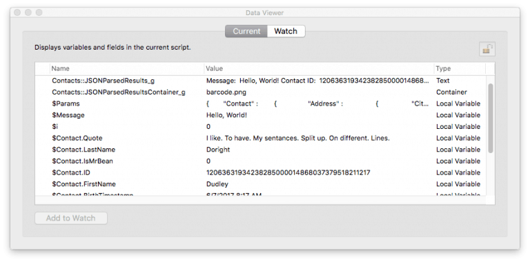 In Praise of the FileMaker 16 Data Viewer - LuminFire