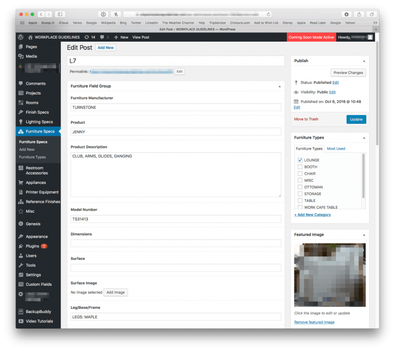 WordPress Custom Solution for Architectural Spatial Design Catalog - LuminFire