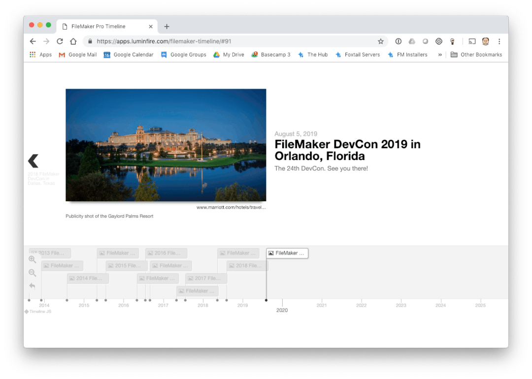 Create a JavaScript Timeline Web Page using FileMaker - LuminFire Create a JavaScript Timeline Web Page using FileMaker - LuminFire