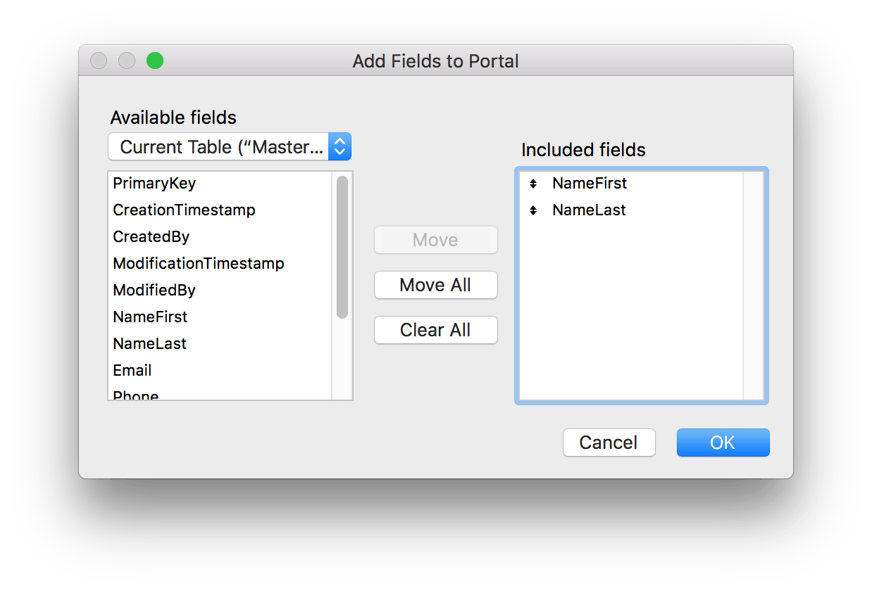 FileMaker 17 - Portals for Master-Detail Layouts - LuminFire