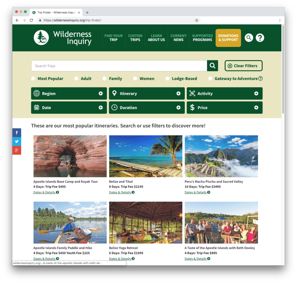 Wilderness Inquiry Uses FileMaker, WordPress, and GIS to Help Create Positive Outdoor Adventures ...
