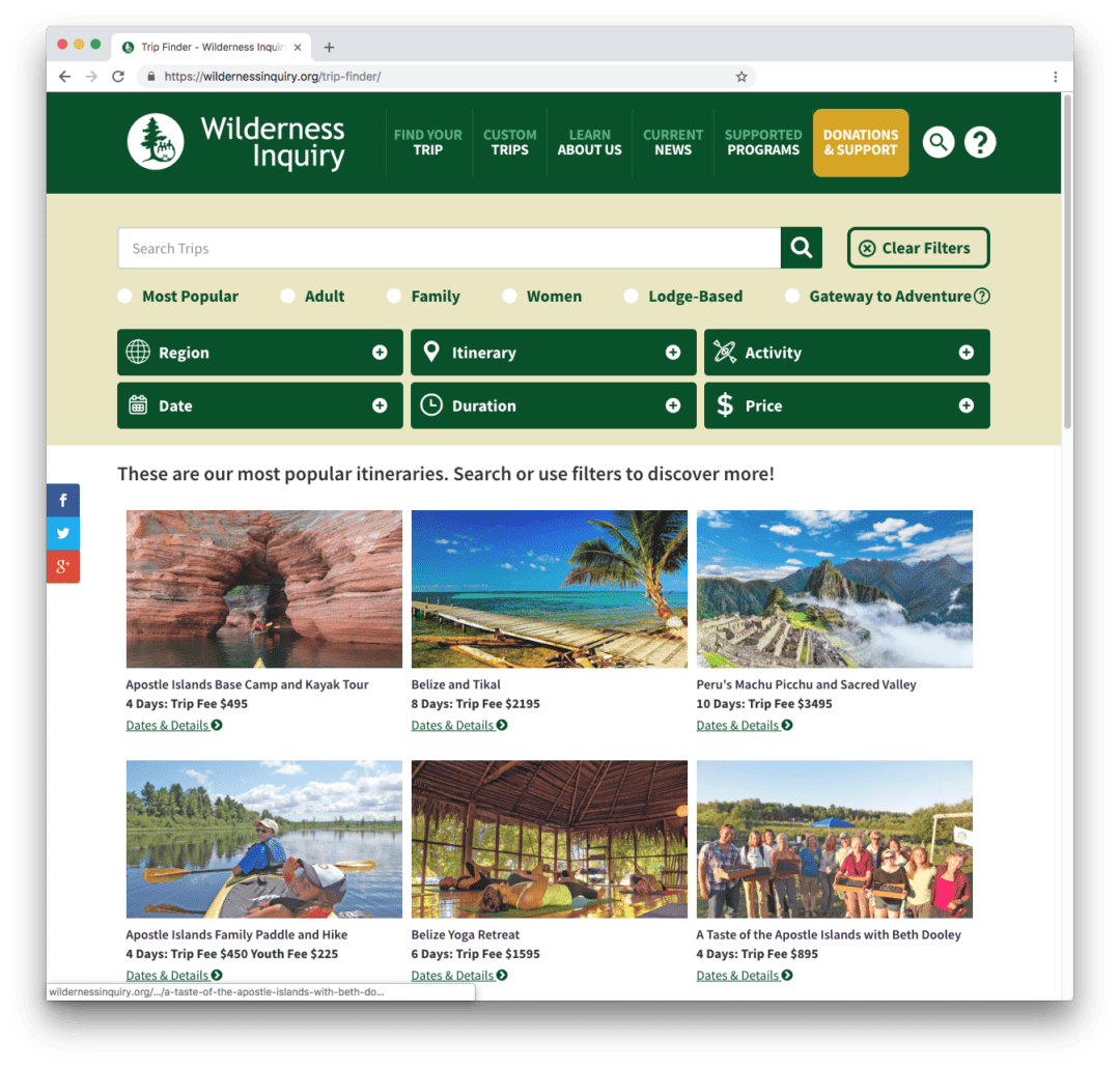 Wilderness Inquiry Uses FileMaker, WordPress, and GIS to Help Create Positive Outdoor Adventures ...