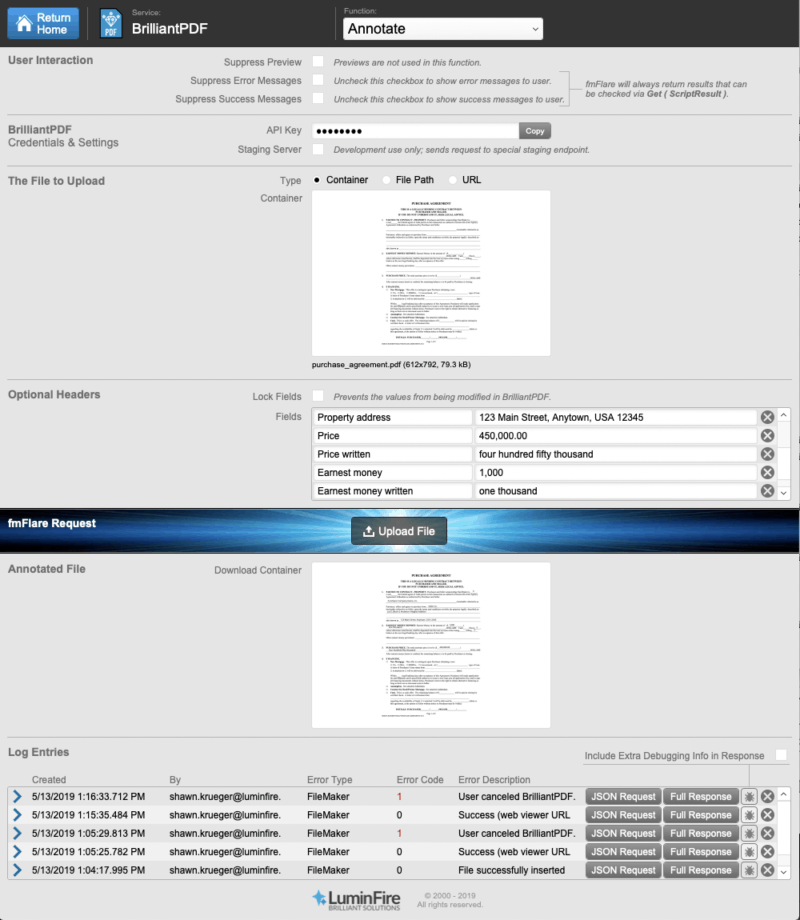 Filling Out Custom PDF Forms with FileMaker - LuminFire
