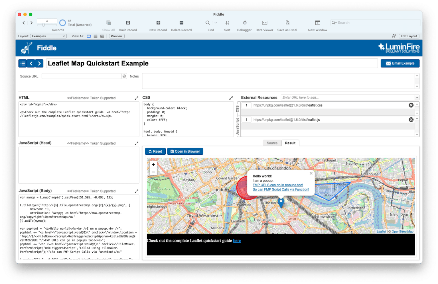 Fiddle for Claris Pro & FileMaker Pro - LuminFire