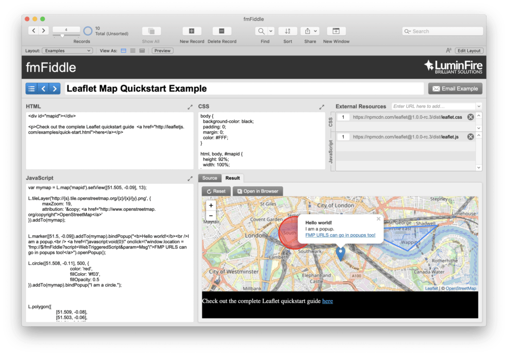 Fiddle for Claris Pro & FileMaker Pro - LuminFire