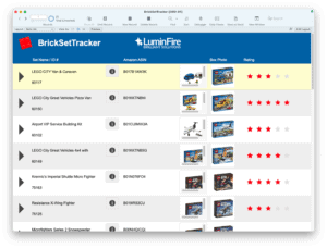 Brick Set Tracker for Claris Pro & FileMaker Pro - LuminFire